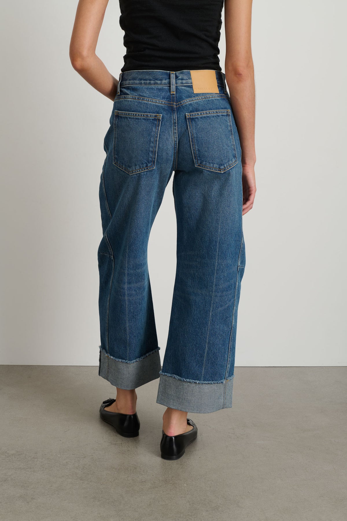 Cuffed Lasso Jean Vista Blue - Women | B Sides Jeans