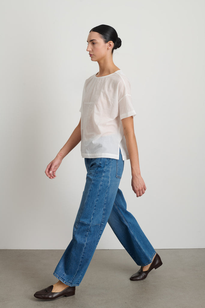Marta Shirt Tile White - Women | B Sides Jeans